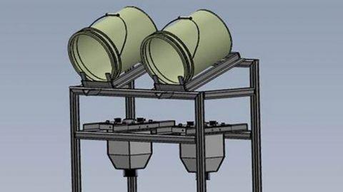 PDT Pail Rack with Reservoir - Hil-Man Automation